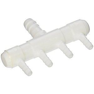 Hydrofarm AAPADIVP4 Active Plastic, 4 Outlets Air Divider, Black