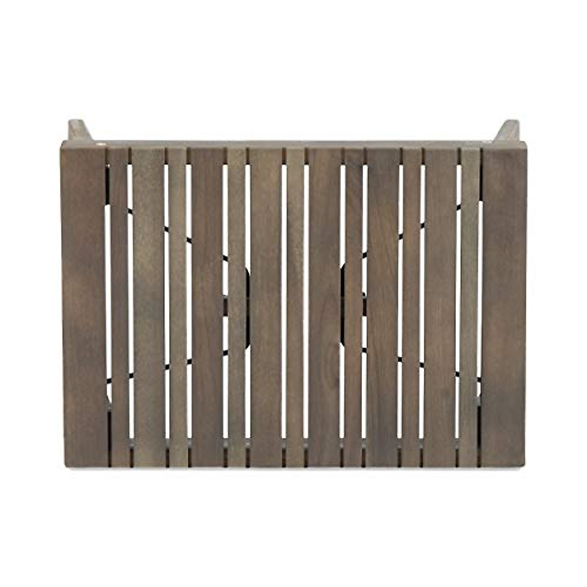 Christopher Knight Home Howard Outdoor Acacia Wood Folding Side Table, Gray Finish