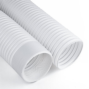 Zealor 5 Inch Exhaust Hose Counter-Clockwise Threads for Portable Air Conditioner, 78 Inch Length