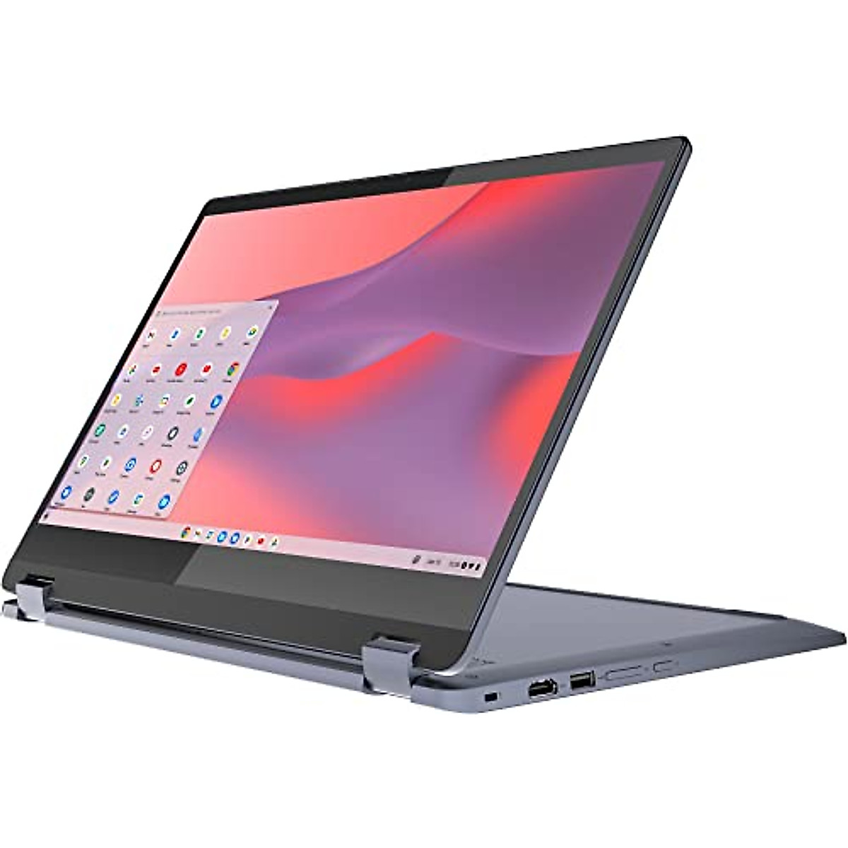 Lenovo Ideapad Flex 3 Chromebook 15.6" (2023) FHD 2-in-1 Touchscreen (Intel N4500, 4GB RAM, 128GB (64GB eMMC + 64GB SD Card), Webcam) Home & Student Laptop, NFC, HDMI, USB-C, IST SD Card, Chrome OS