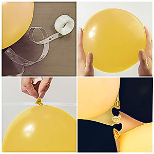 Navy Blue Balloon Garland Arch Kit 134pcs, Metallic Gold and Blue Balloons Party Supplies Background Decoration for Graduation Baby Shower Birthday Wedding Ceremony Anniversary with Ballon Stripand