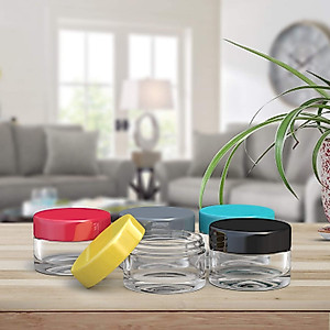 10 ml Tiny Travel Jars with Lids - Travel Cream Jars, Small Containers for Lotion, Cosmetic, Cream, Makeup Sample Containers - Mini Sugar Scrub Containers Body Butter Jars Small Travel Size Containers