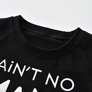 Eghunooy Toddler Baby Boy Letters Printed Tops Pants Leggings Outfits Clothes Set (18-24 Months) Black&green