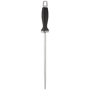 ZWILLING Accessories Sharpening Steel, 12-inch, Black/Stainless Steel