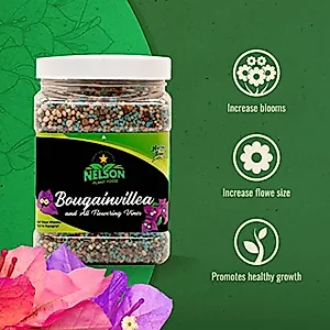Nelson Plant Food - Bougainvillea Fertilizer - Outdoor and Indoor Plant Fertilizer - All Purpose Plant Food for Vines - Easy Use Granular Fertilizer (2 lb)
