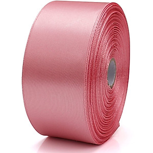 Nsilu 1-1/2 inch, Rose Gold Ribbon for Gift Wrapping 50 Yards Perfect Wedding Party Wreath Sewing DIY Hair Accessories Decoration Floral Hair Balloons Other Projects