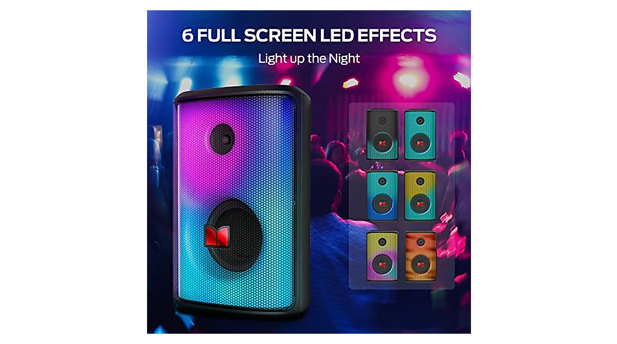 Monster Sparkle Loud Bluetooth Speaker - 80W Portable Party Speaker