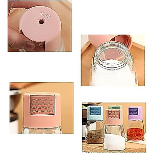 Salt and Pepper Shakers Precise Quantitative Push Type, metering Seasoning Dispenser, metered Salt Dispenser, 0.5g Salt Dispenser, Moisture Proof Salt and Pepper Shakers (1pcs*light green)