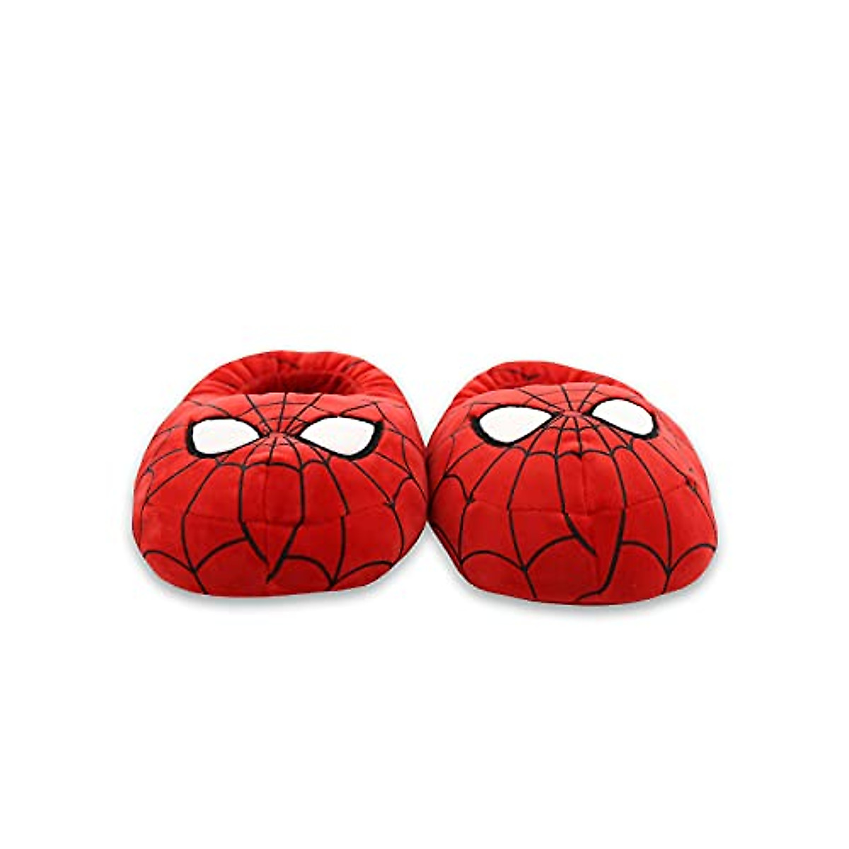 Marvel Avengers Spider-Man Kids Plush Mooshy Slippers (13-1 M US Little Kid, Red)