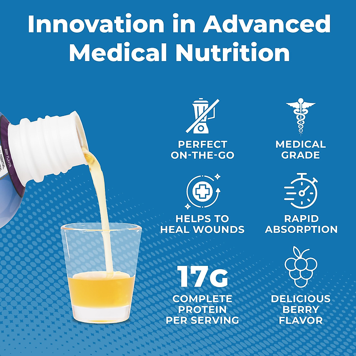 ProT Gold Liquid Collagen Protein Shot, 17g Clear Protein Nano-Hydrolyzed Grass Fed Collagen, 2g Arginine for Wound Support, Gluten Free, Sugar Free, 0g Carbs, Non GMO, Berry, 30 fl oz Bottle