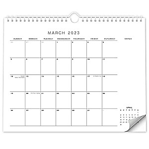 Simplified 2023 Wall Calendar - Runs Until July 2024 – Minimalistic Monthly Calendar for Easy Planning On Your Fridge Or In the Office - 14.5"x11.5"