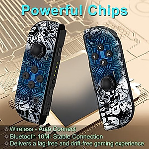 PPMTS Joypad Controller for Nintendo Switch Compatible with Nintendo Switch/Lite/OLED,Supports Screenshot/Wake-up Function/Motion Control