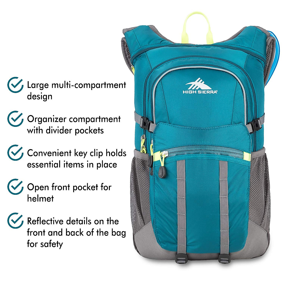 High Sierra HydraHike 20-Liter Hydration Backpack - Hydration Pack with 2-Liter Water Bladder - Ideal as Bike Hydration Pack, Hiking Hydration Pack, Running Hydration Pack