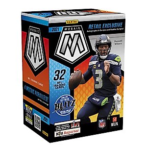 2021 Panini Mosaic Football 8-Pack Blaster Box - 32 Trading Cards