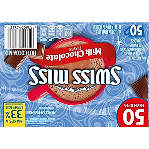 Swiss Miss Milk Chocolate Flavor Hot Cocoa Mix, 1.38 oz. 50-Count