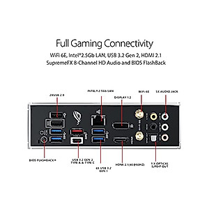 Micro Center AMD Ryzen 7 5800X 8-core 16-Thread Unlocked Desktop CPU Processor Bundle with Asus ROG Strix B550-F Gaming WiFi II AMD AM4 ATX Gaming Motherboard (PCIe 4.0, WiFi 6E, 2.5Gb LAN)