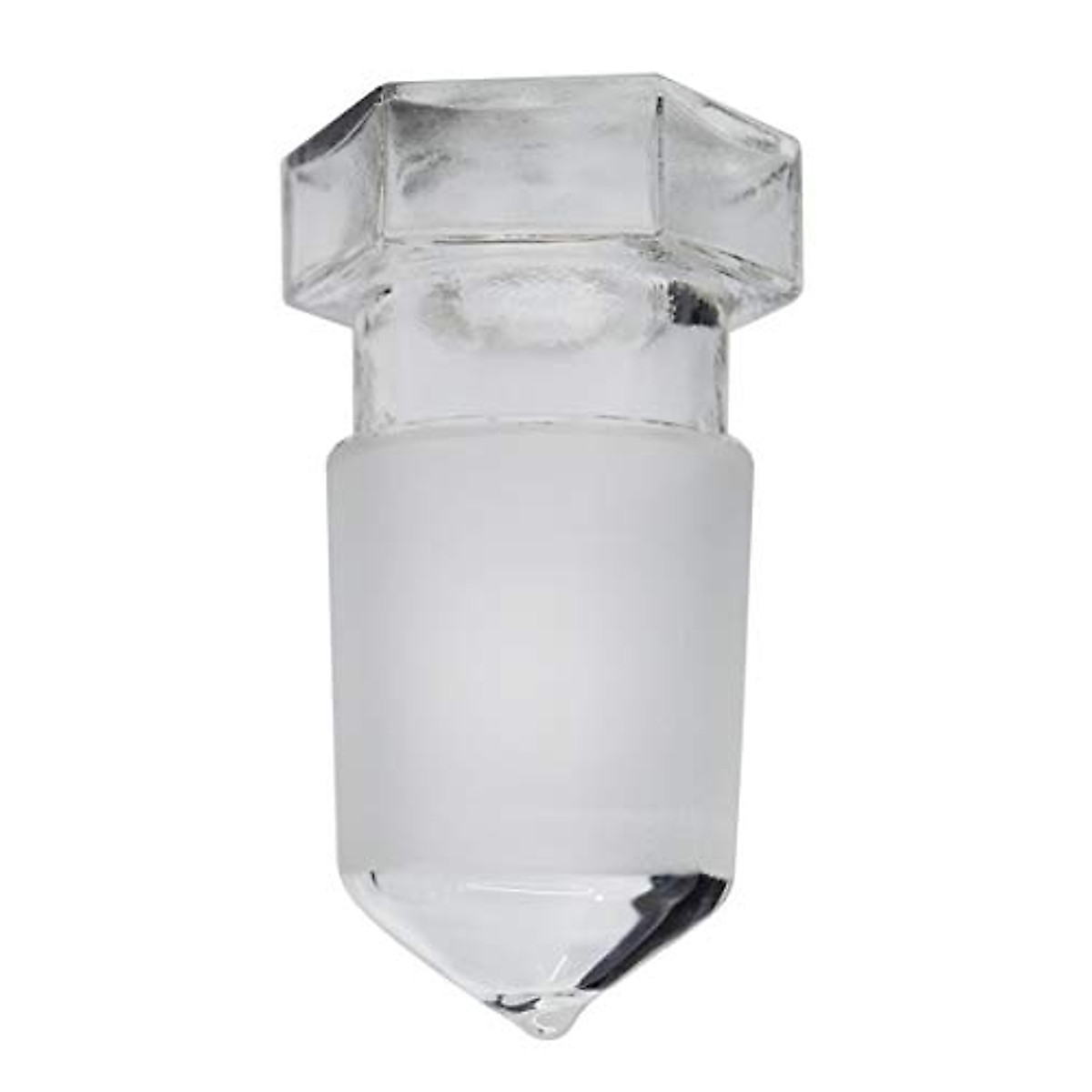 EISCO Reagent Bottle, 2000ml, 34/35 Interchangeable Hexagonal Hollow Stopper - Narrow Mouth - Borosilicate Glass Labs