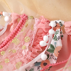 Girl Highchair Banner - floral Birthday Party Decoration, Rustic High Chair Banner For 1st Birthday Girl, Cake Smash Photo Prop, Gold One Birthday Sign（Flower One Banner)