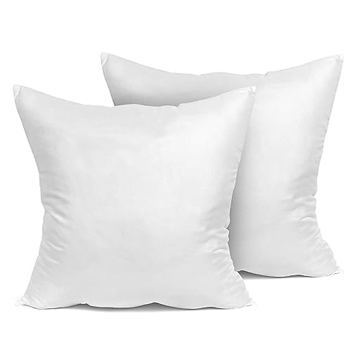 Ensperta Pack of 2 18x18 Outdoor Waterproof Orange Throw Pillow Covers and Inserts Included Decorative Square Cushion Patio Pillows for Patio Furniture (Orange Tiger)