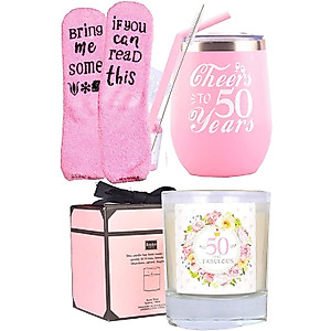 MEANT2TOBE 50th Birthday Gifts for Women,50th Birthday Decorations for Women.