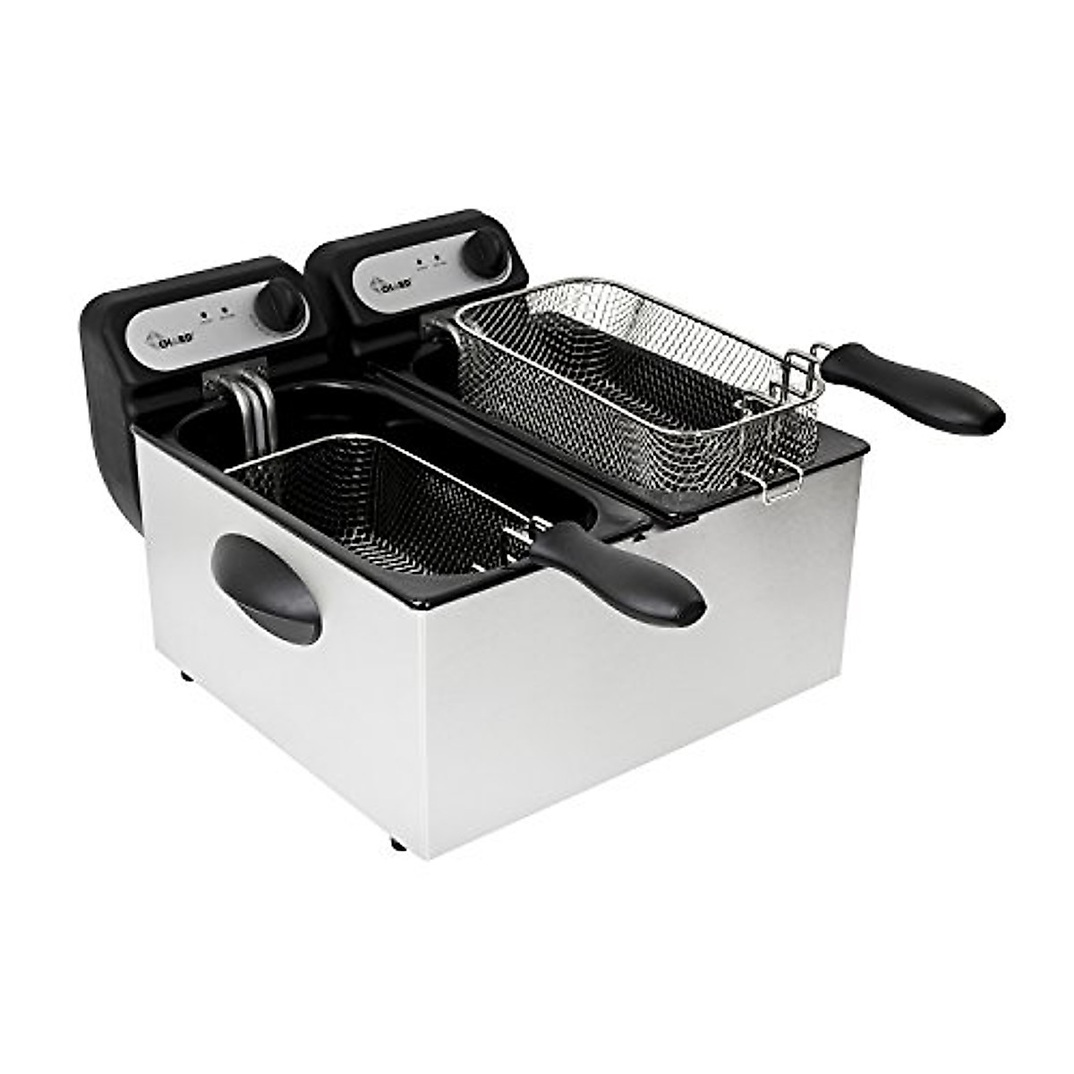 CHARD DF-6E, Dual Tank Deep Fryer, Stainless Steel, 6 liter, 1500 watts