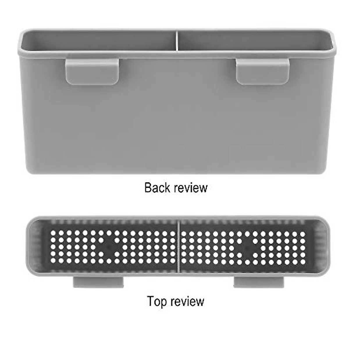 iPEGTOP Expandable Deep & Large Dish Drying Rack, Over The Sink, in Sink Or On Counter Dish Drainer Basket Shelf with Grey Removable Utensil Silverware Holder, Rustproof Stainless Steel