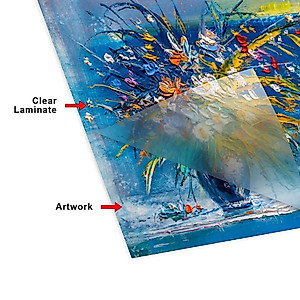 Thermal Laminating Film Rolls, Clear Stretch Film Laminating Rolls 25 inches x 500 feet, 1 Inch Core 1.2 Mil Glossy Finish Film for Printed Protection(2 Rolls)