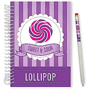 Scentco Scented Sketchbook, Sniff Smelly Fun Notebook, 8.3" x 5.8", Lollipop