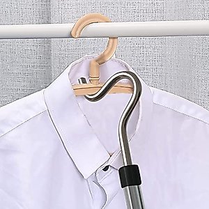 Clothes Hanger Reaching Hook Telescopic Adjustment it is Light and can Extend from 37" to 65" with 4.7 "Hook and Sponge Handle. (37-62)