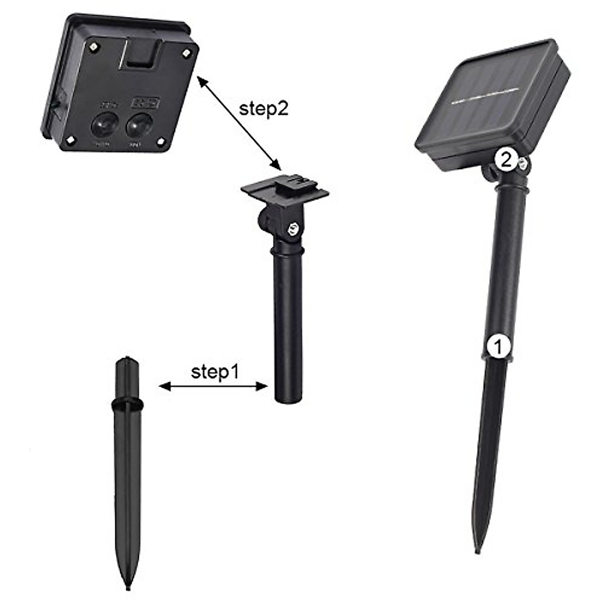 LEDMOMO LED Solar String Lights Fuzzy Ball Light Outdoor Waterproof Fairy Lights for Christmas Wedding Party Home Bedroom Garden Decoration 6.35M (Pure White)