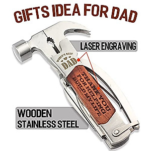 Gifts for Dad Who Wants Nothing,Dad Christmas,Birthday Gifts From Daughter,Stocking Stuffers for Dad,Handy Hammer Multitool Gifts Ideas for Dad