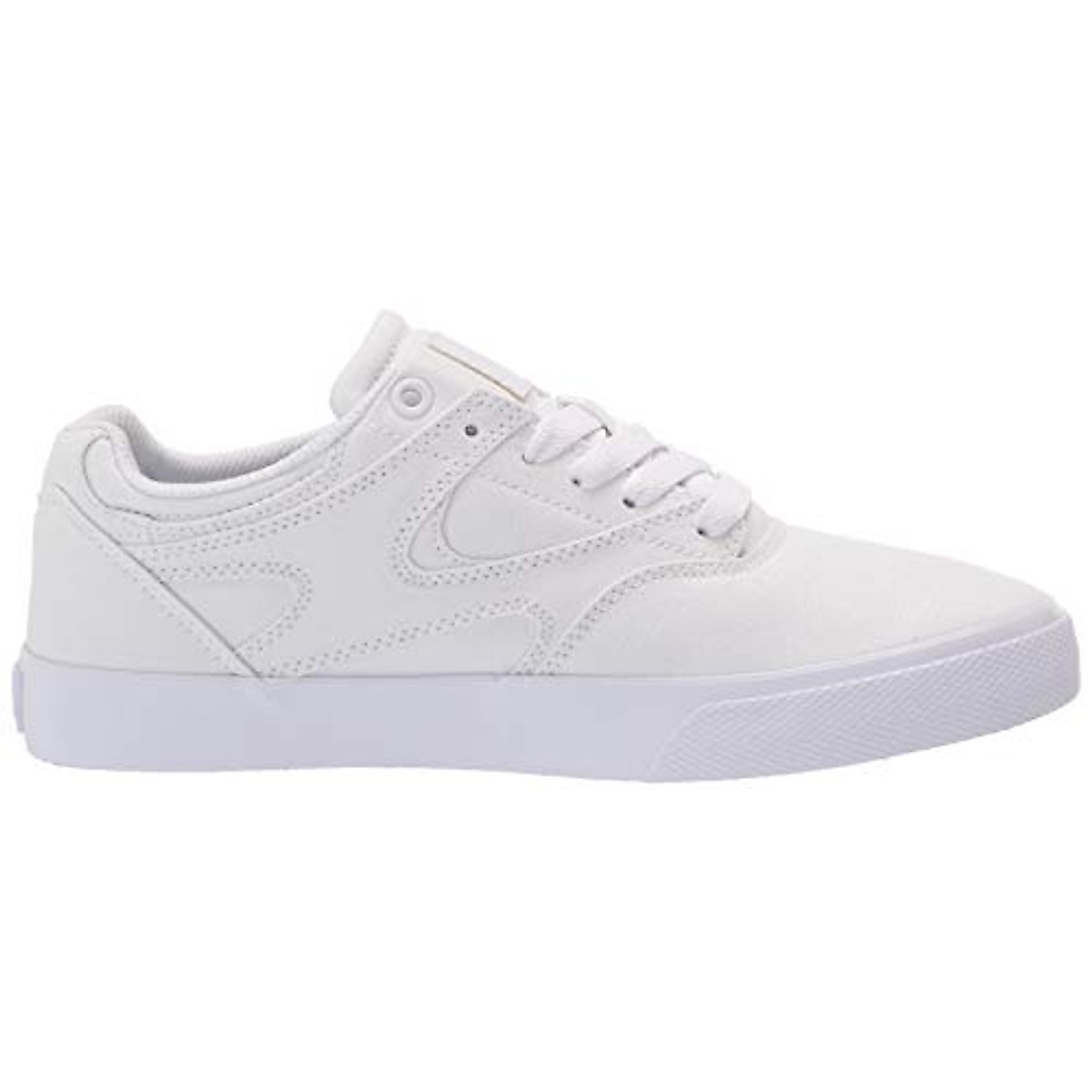 DC womens Kalis Vulc Skate Shoe, White/White, 7 US
