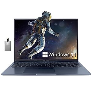 ASUS Vivobook 16X 16 FHD Business Laptop, AMD Ryzen 7 5800H, 40GB RAM, 1TB PCIe SSD, AMD Radeon Graphics, HD Camera, WiFi 6, Bluetooth, Blue, Win 11, 32GB Hotface USB Card