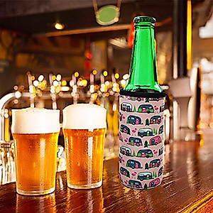 HaiMay 10 Pieces Slim Beer Can Sleeves /Cooler Covers Fit for 12oz Slim Energy Drink Beer Cans, Fashion Styles