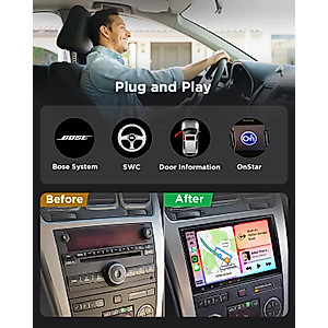 Eonon CarPlay & Android Auto Car Stereo Receiver, Android 10.0 Car Stereo 2+32GB Car Radio, Compatible with Chevrolet/GMC/Buick-8 Inch-Q80SE