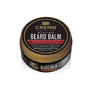 Cremo Styling Beard Balm, Distiller's Blend (Reserve Collection), Nourishes, Shapes And Moisturizes All Lengths Of Facial Hair, 2 Ounce