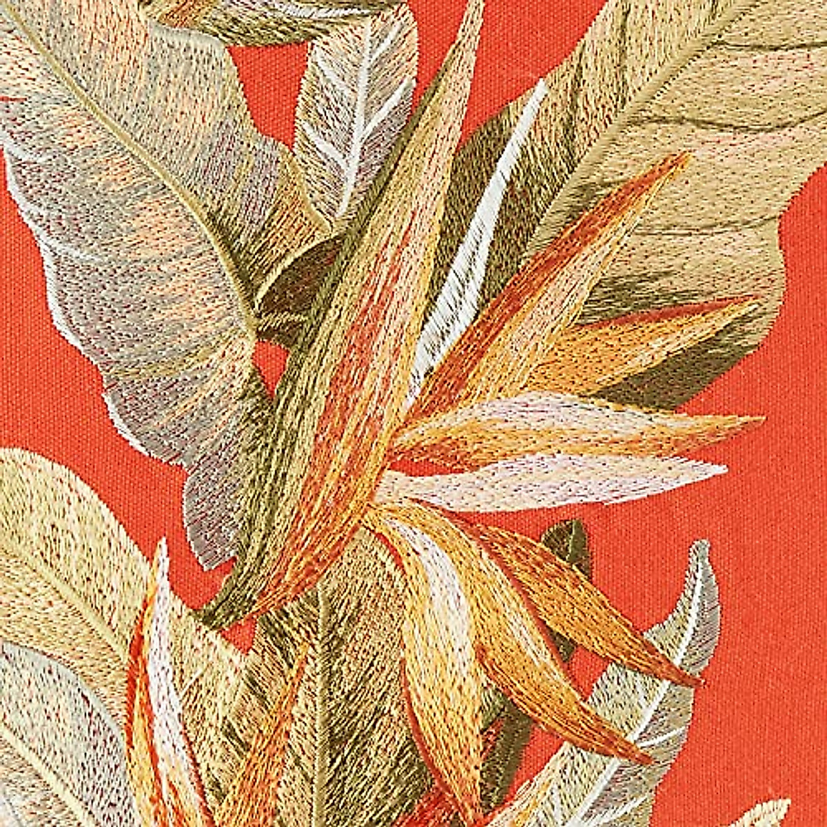 Tommy Bahama Throw Pillow Soft Cotton Bedding, Stylish Tropical Home Decor, 20 in x 20 in, Birds of Paradise Orange