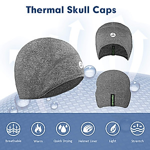 EMPIRELION Kids Thermal Helmet Liner Skull caps Lightweight Youth Sports Running Beanie Cover Ears Boy Girl