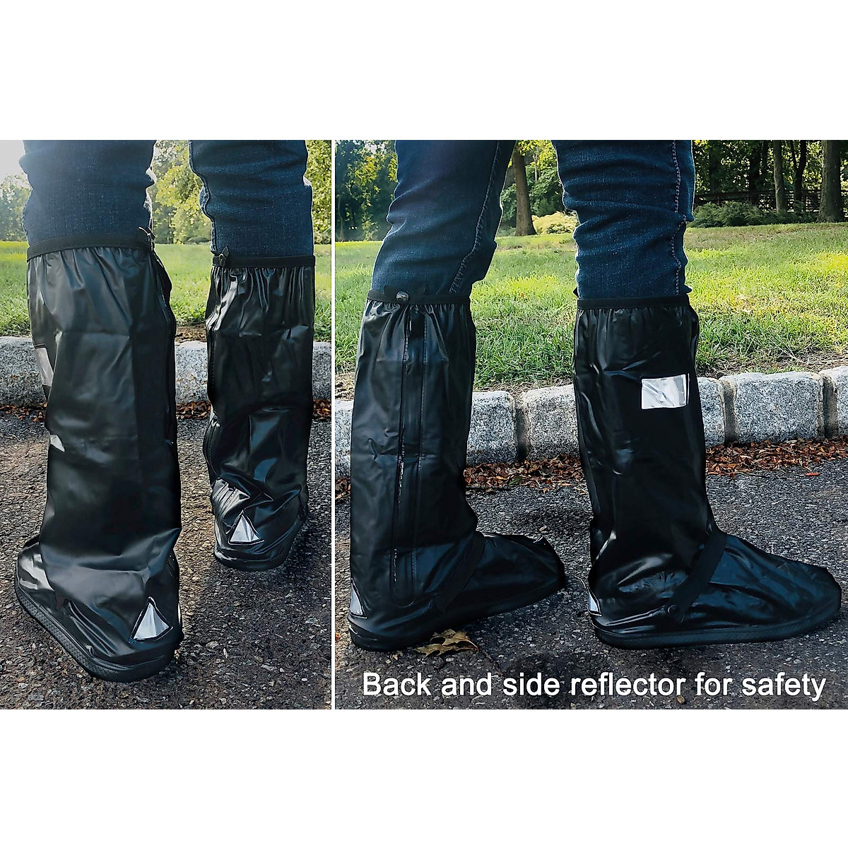 Galashield Waterproof Shoe Covers Rain Shoe Covers Slip Resistance Galoshes Rain Boots Over Shoes (Medium)