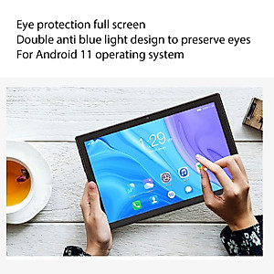10 Inch Tablet for Android 11, Octa Core CPU 6G RAM 128G ROM, 1920X1200 IPS Screen, 8MP Front 20MP Rear with Flash, 8800mAh 4G Dual Card Dual Standby Calling Tablet(USA)