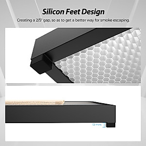 Creality Honeycomb Laser Bed, Honeycomb Platform with 12Pcs Extra Risers and Aluminum Panel for Laser Engraver and Cutter Machine, 12.6" * 12.6"
