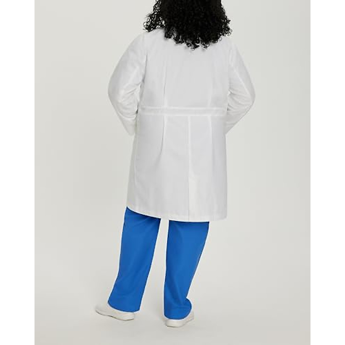 Landau Relaxed Fit 5-Pkt 3-Button Full-Length Notebook Lab Coat for Women 3165 White