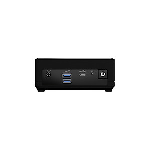 MSI Cubi N Ultrasmall PC, Intel Pentium N200, 4GB Memory, 128GB SSD, Dual Display, Windows 11 PRO Entry (ADL-005US), Black