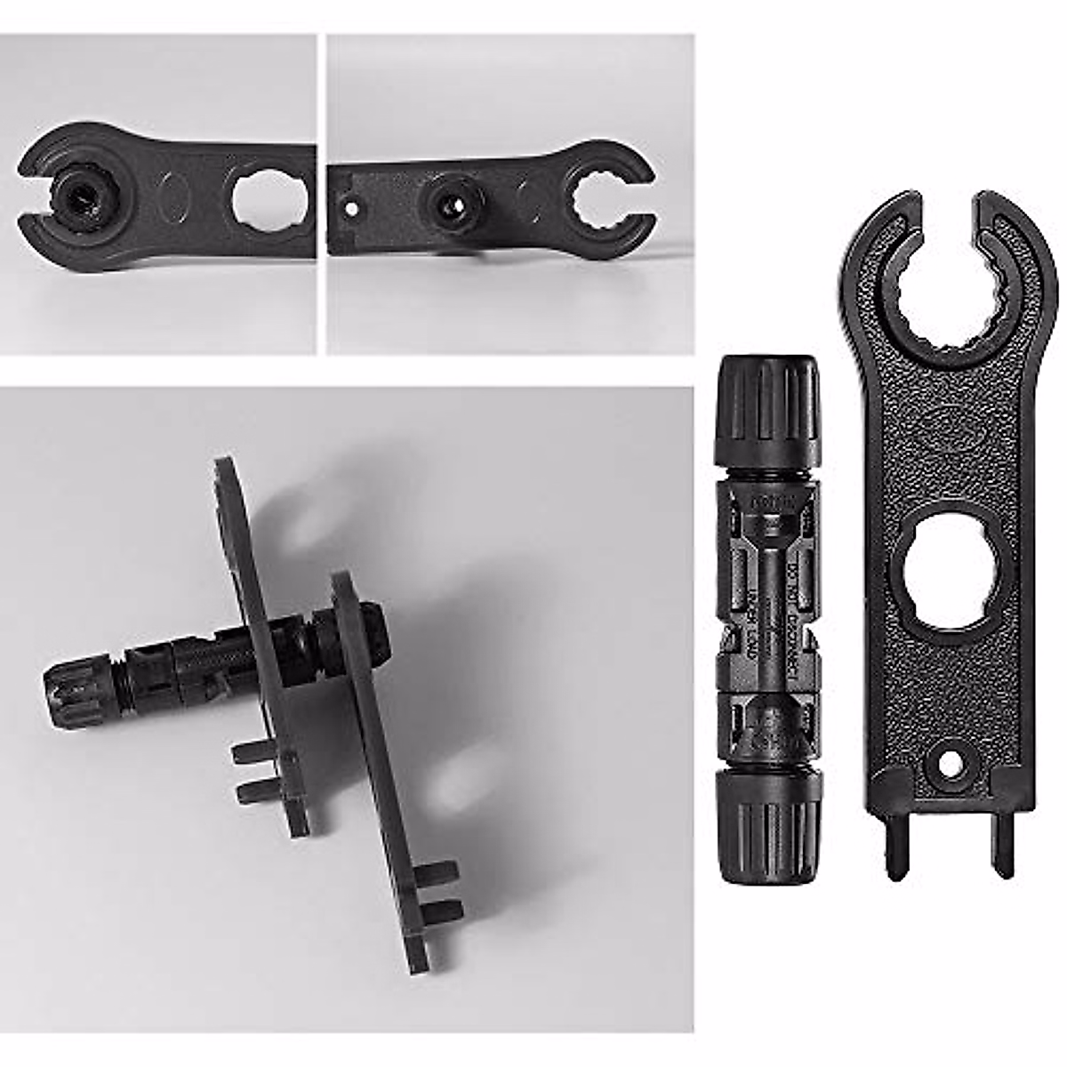 Carkio Solar Crimping Tools Crimper Compatible with Solar Panel 2.5-6.0mm² PV Cable and Connector Male Female Solar Cable Connection