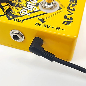 Godtone 4 Pack Guitar Effect Pedal DC Cable 5.5mm x 2.1mm Power Lead Cord, 60CM Male to Male (4 Power Cable)