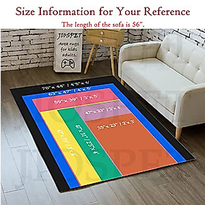 Game Controller Rugs for Bedroom Boys Living Room Gamer Gamepad Red Carpets Floor Mat Player Indoor Mats Gaming Art Design Home Decor Crystal Doormat Yoga Mats 2'x3'