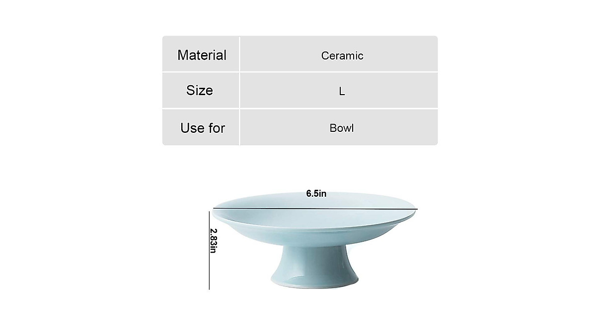 Kelendle Ceramic Pedestal Bowl - Elegant Table Decor