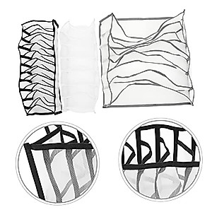 COLLBATH 3pcs Grid Underwear Wardrobe Collapsible Storage Bin Storage Clothes Wardrobe Clothes Closet Organizer System Drawer Clothing Bedroom Organization and Storage Sock Case Sock Box