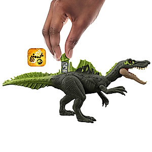 Mattel Jurassic World Dominion Roar Strikers Dinosaur Action Figure with Roaring Sound & Attack Action, Ichthyovenator Dino Toy Includes Downloadable App & AR