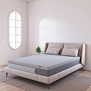 BedStory 4 inch Queen Size Memory Foam Mattress Topper, Pain-Relief Extra Firm Bed Topper, Copper/Gel/Bamboo Charcoal/Green Tea Infused Cooling Pad, 500 GSM Knitted Cover, CertiPUR-US Certified